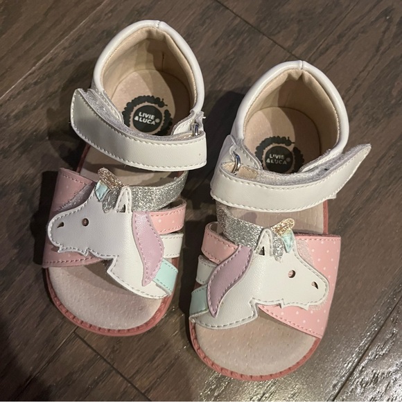 Livie & Luca | Shoes | Livie Luca Unicorn Leather Rainbow Pastels ...